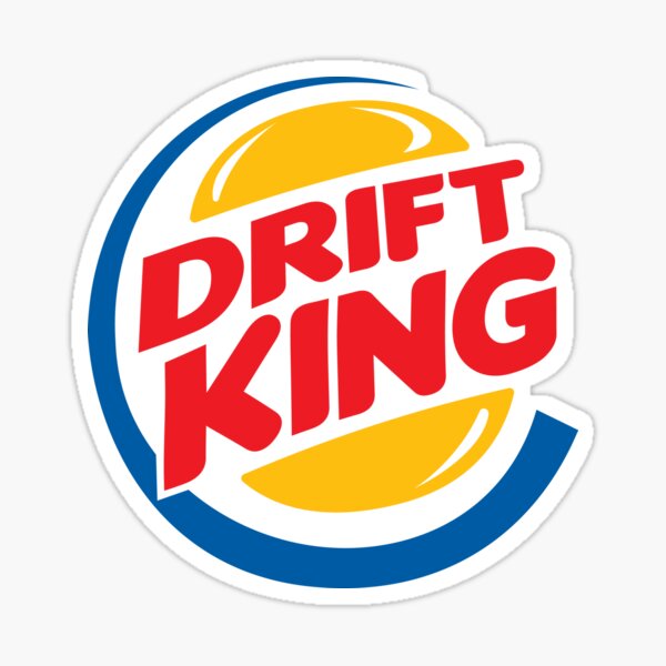 "Drift King" Sticker for Sale by EazyTeezy | Redbubble