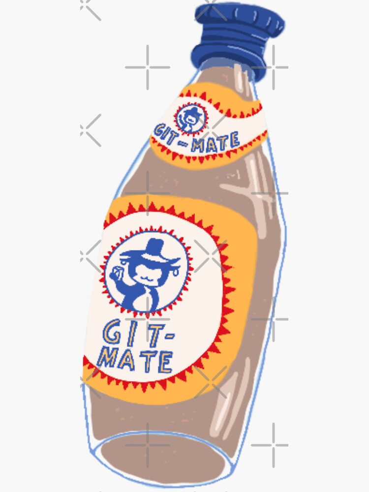"Git-Mate - GitHub, Club-Mate, Git, Octocat" Sticker by BeXartsStudio ...