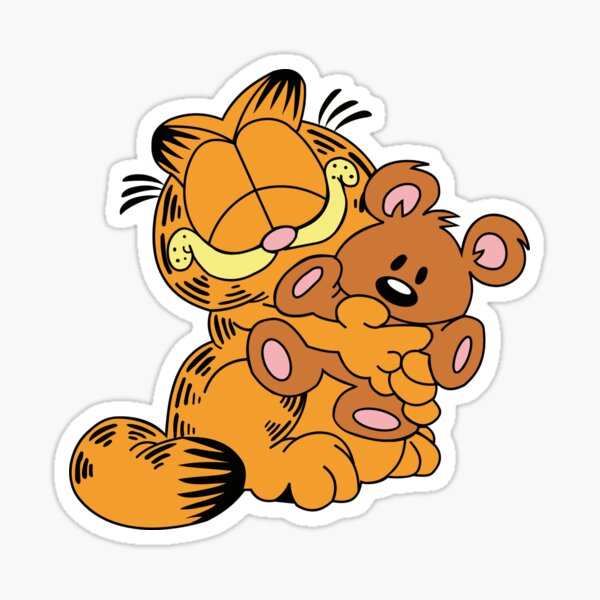 " Garfield" Sticker for Sale by aimanmesleh | Redbubble