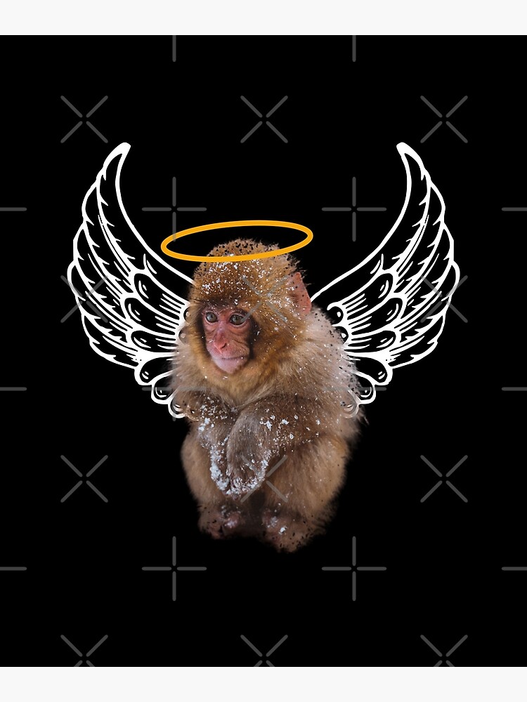 "angel baby monkey" Poster by TakumaOta | Redbubble