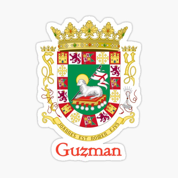 "Guzman Shield of Puerto Rico" Sticker for Sale by carpediem6655 ...
