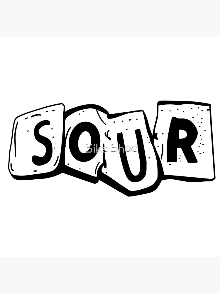 "Sour (album) Olivia Rodrigo Logo HD (sticker and more)" Art Print by ...