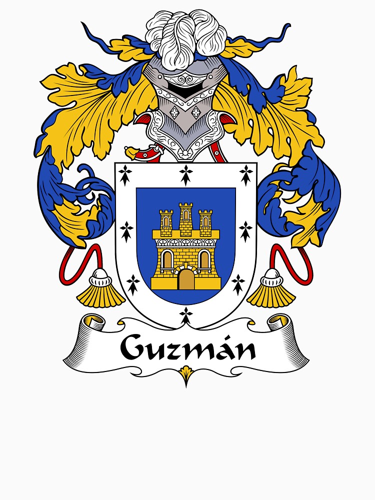 "Guzman Coat of Arms/Family Crest" T-shirt for Sale by carpediem6655 ...