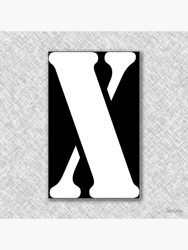 Póster «Insignia con el monograma X» de leobrix | Redbubble