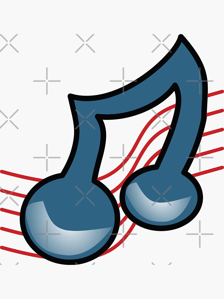 "Quaver Music Notes" Sticker for Sale by iTrending | Redbubble