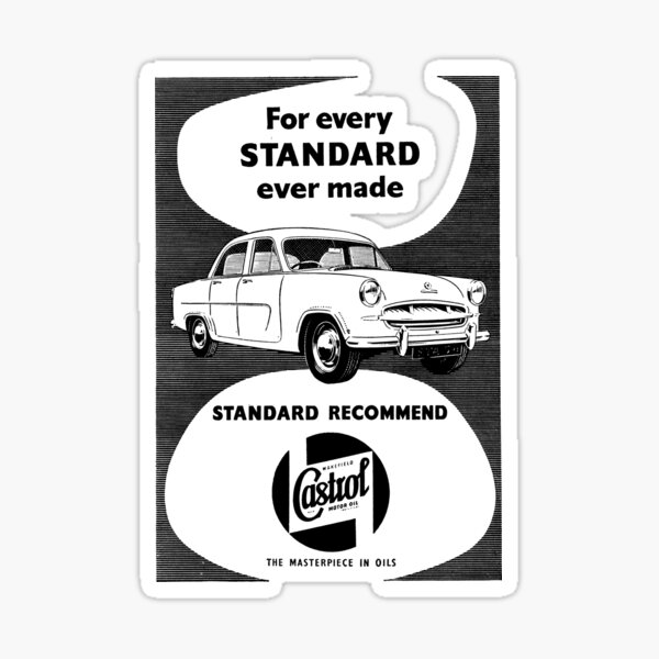 "STANDARD VANGUARD ADVERT" Sticker for Sale by ThrowbackM2 | Redbubble