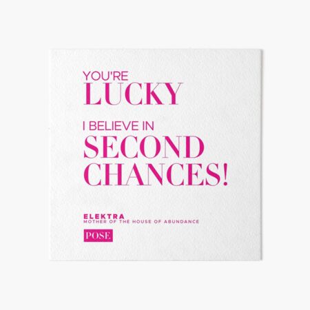 "POSE Elektra Second Chances Quote - Live Work Pose TV Show" Art Board ...