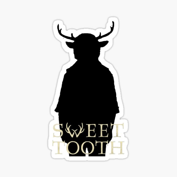 "Sweet Tooth Outline and logo from netflix" Sticker for Sale by ...