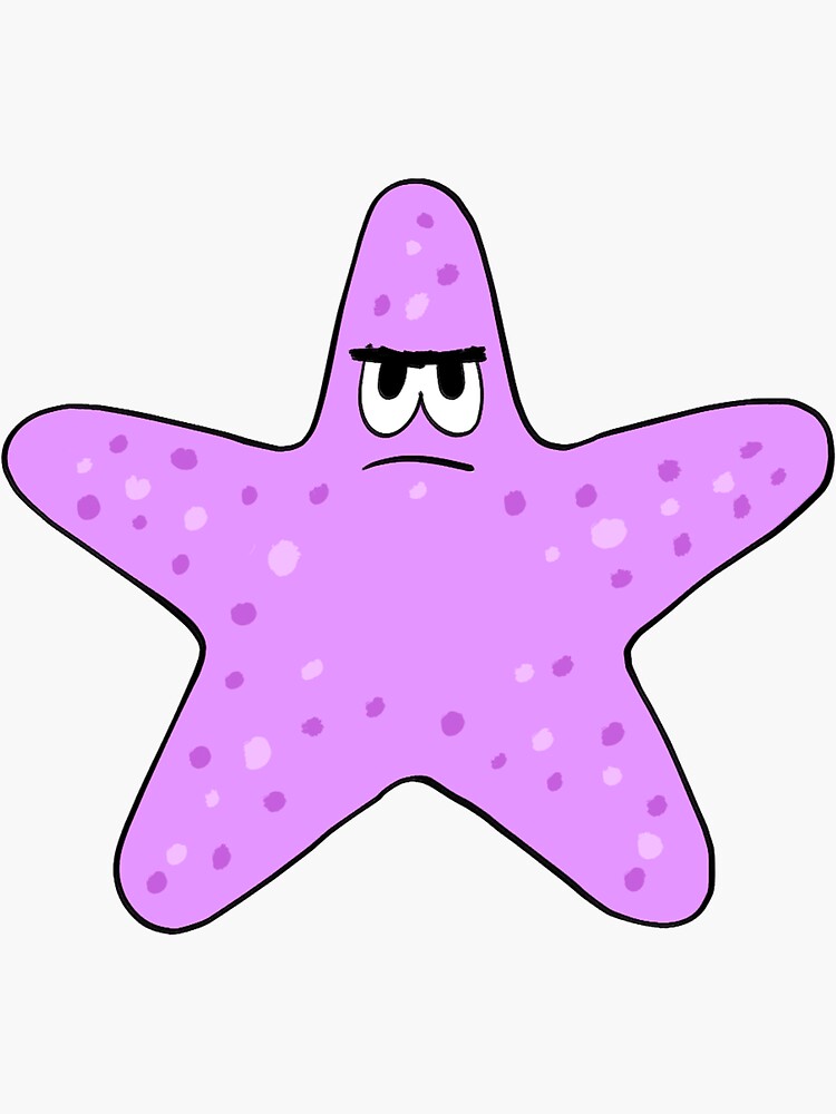 "Angry Starfish" Sticker for Sale by SkyPilotDesigns | Redbubble