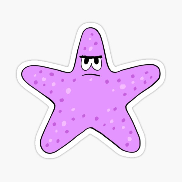 "Angry Starfish" Sticker for Sale by SkyPilotDesigns | Redbubble