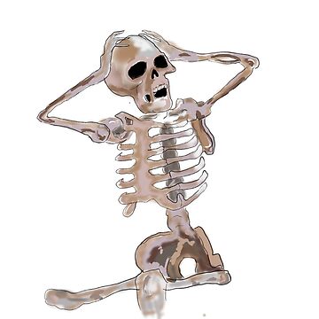 "shocked skeleton" Sticker for Sale by Ahilts | Redbubble