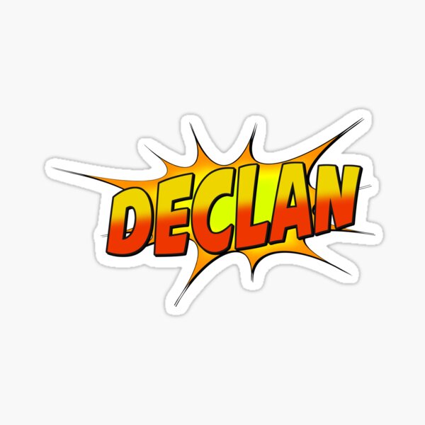 "Declan" Sticker by rogue-design | Redbubble