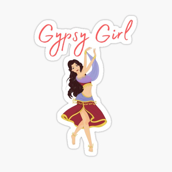 "Dancing gypsy girl" Sticker for Sale by Dreamseeker2020 | Redbubble