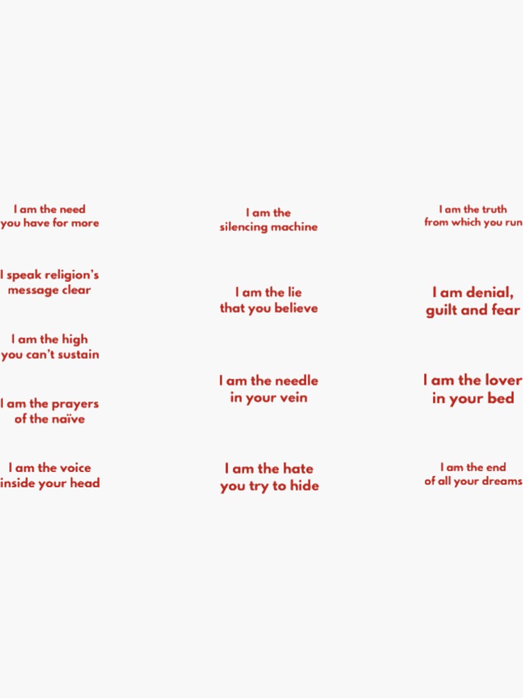 "And I Control You Sticker Pack (Version #1)" Sticker for Sale by ...