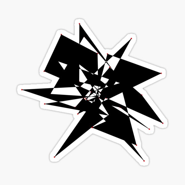 "Fractals Cut with AlgoArt " Sticker for Sale by mortimus-prime | Redbubble
