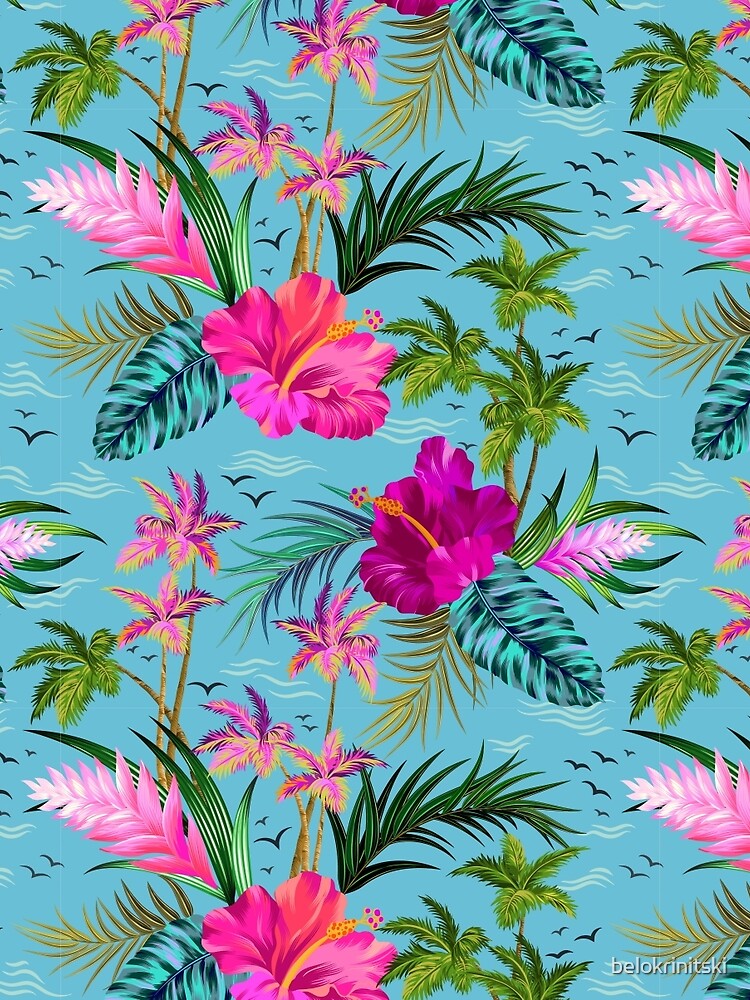 "Hello Hawaii, a stylish retro aloha pattern." T-shirt for Sale by ...