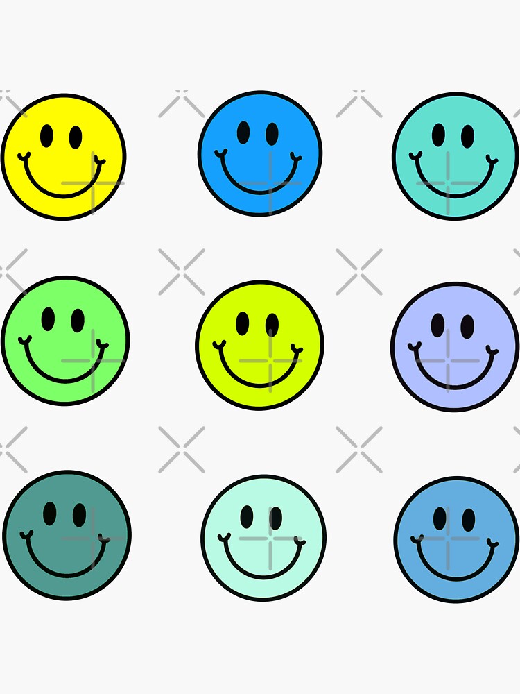 "9-Pack of Blue and Green" Sticker for Sale by andiegras | Redbubble