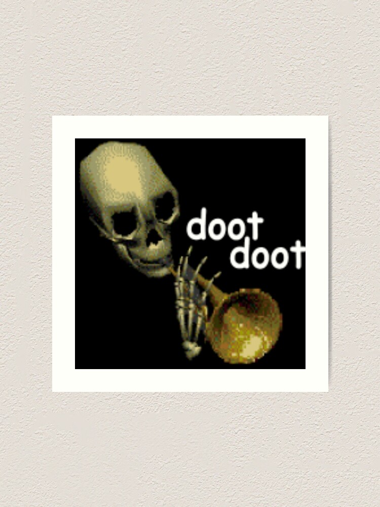 "Doot Doot Mr. Skeltal" Art Print by Zoingy | Redbubble
