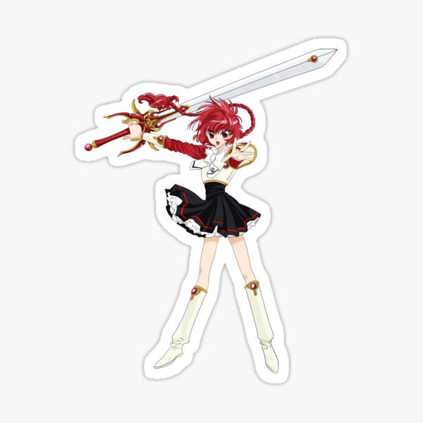 "Magic Knight Rayearth - Hikaru Shidou" Sticker by FalChi | Redbubble