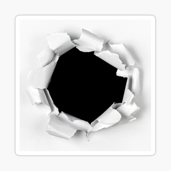 "3D Hole" Sticker for Sale by Tropium-Designs | Redbubble
