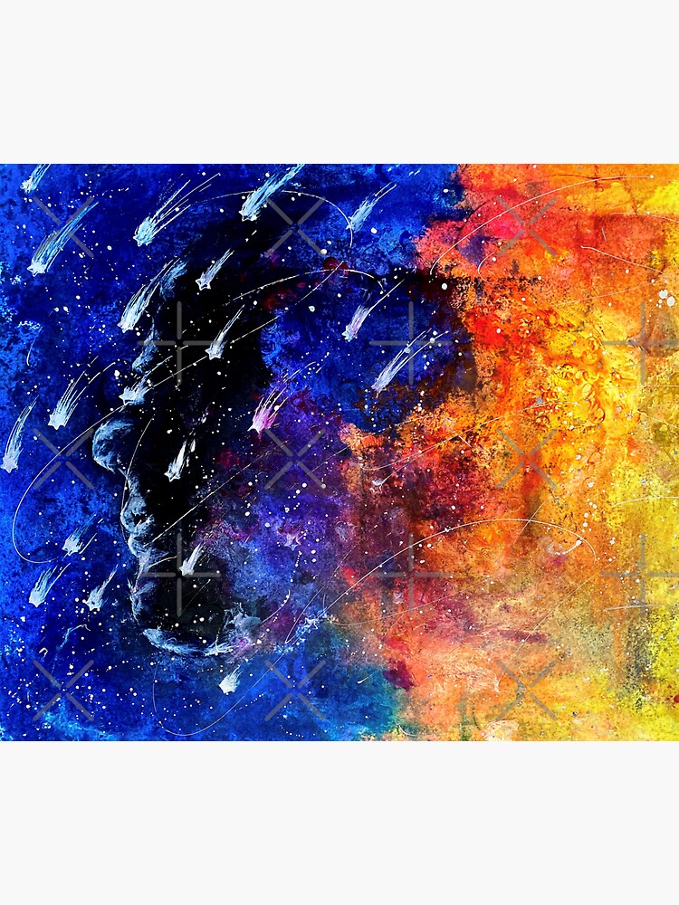 "Universe soul spirit abstract painting" Sticker by TitaCris | Redbubble