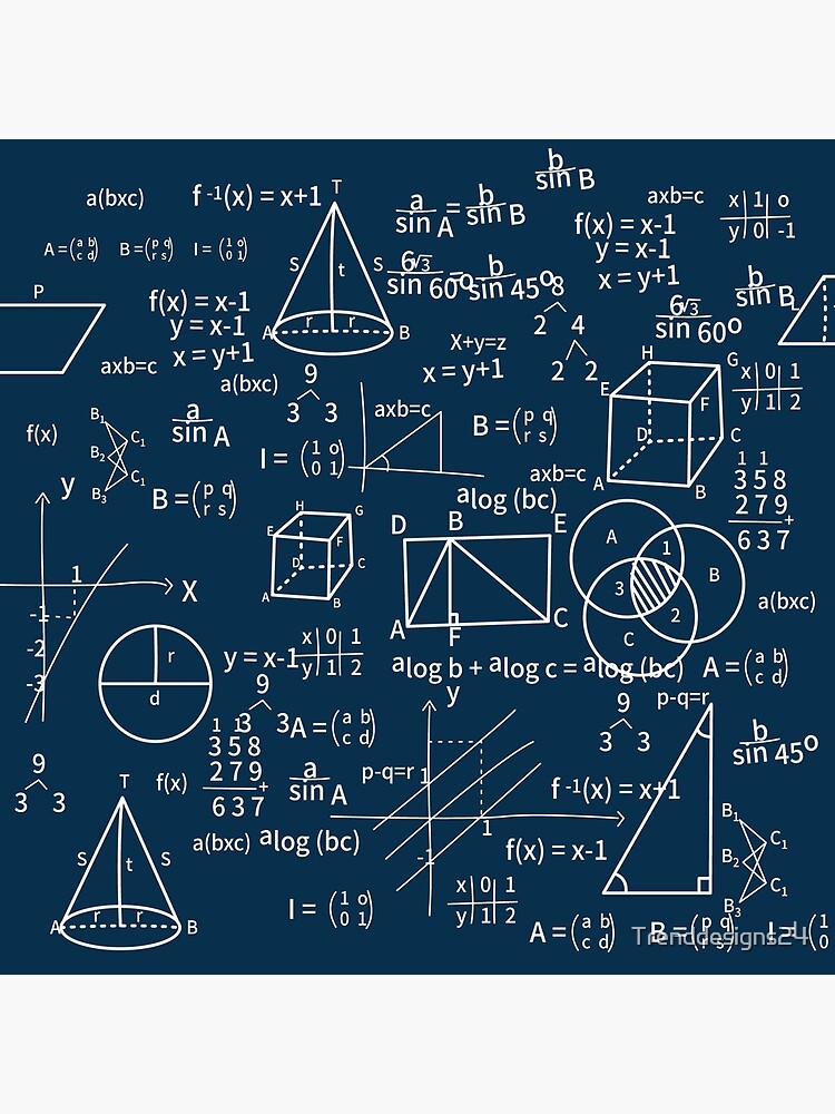 "Math formulas, math class, numbers" Poster by Trenddesigns24 | Redbubble
