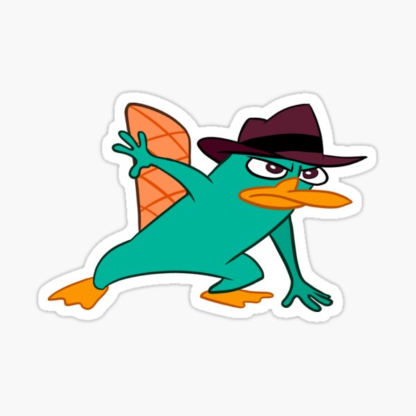 "Perry the Platypus" Sticker for Sale by Barassi | Redbubble