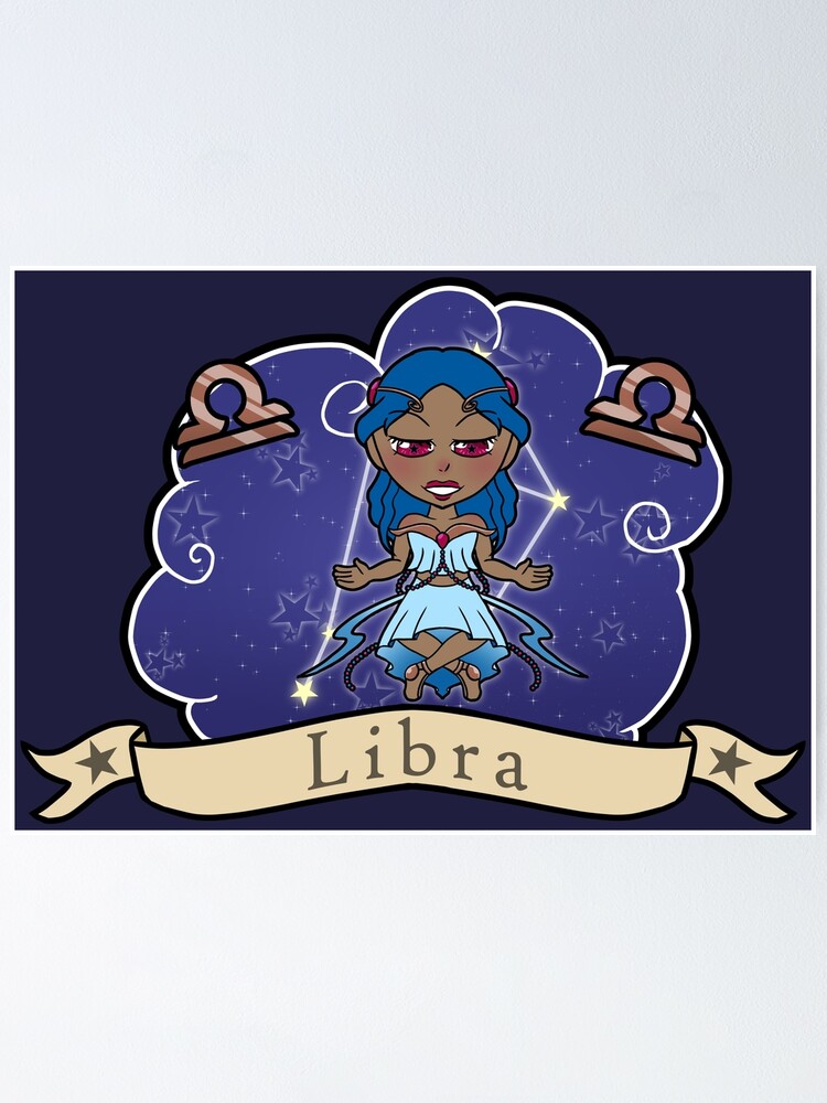 "Chibi Zodiac-Libra" Poster by LadyKatiePyro | Redbubble