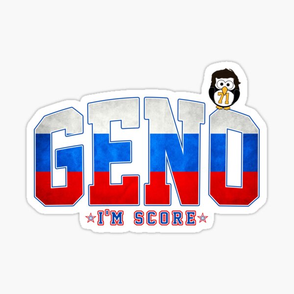 "Geno I'm Score" Sticker for Sale by outragegraphics | Redbubble