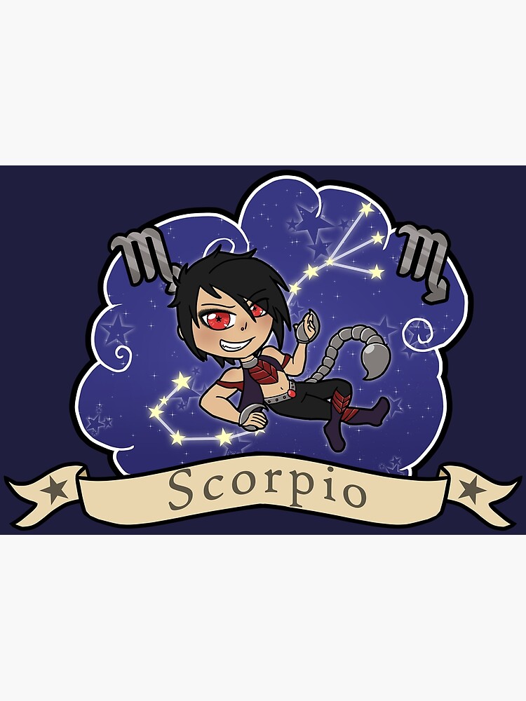 "Chibi Zodiac-Scorpio" Fotodruck von LadyKatiePyro | Redbubble