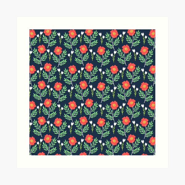 "Spring floral pattern" Art Print for Sale by DesignGardenia | Redbubble