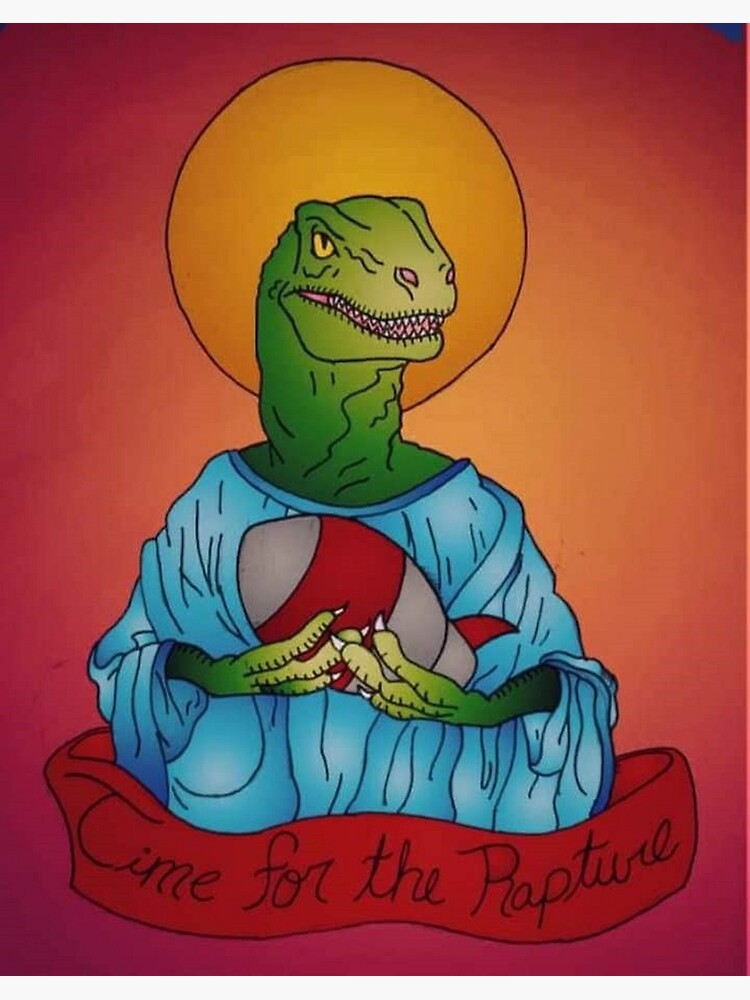 "Rapture Raptor" Poster for Sale by LarpTrash | Redbubble