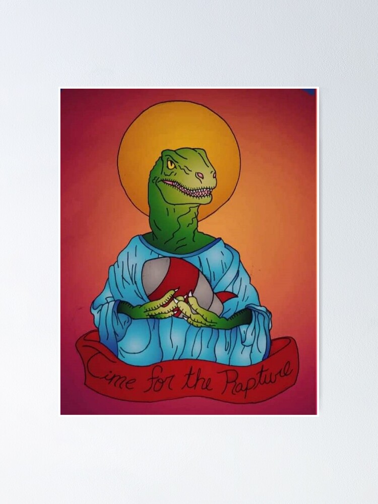 "Rapture Raptor" Poster for Sale by LarpTrash | Redbubble
