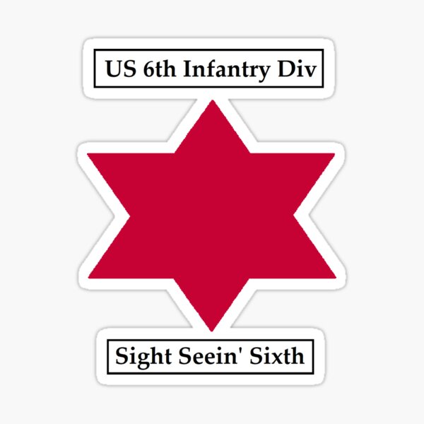 "US 6th Infantry Division logo" Sticker for Sale by BricksofHistory ...