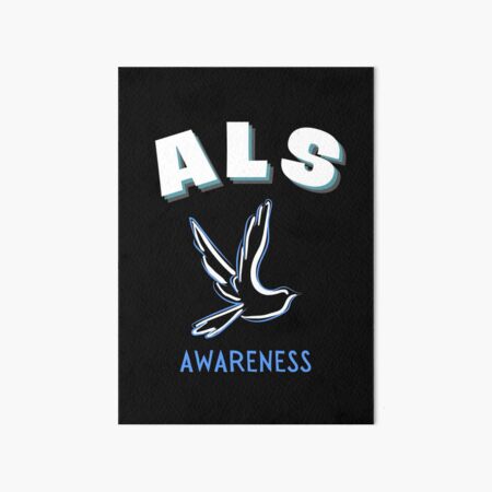 "ALS Supporter, ALS Warrior" Art Board Print for Sale by SportyDogShop ...