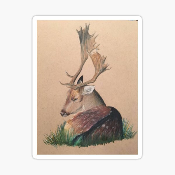 "Fallow Deer" Sticker for Sale by jazzymbf | Redbubble