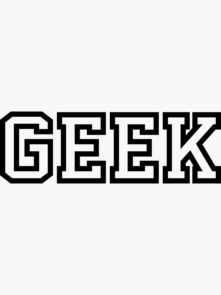 "Geek in Greek Style Shirt" Sticker for Sale by Cloud9hopper | Redbubble