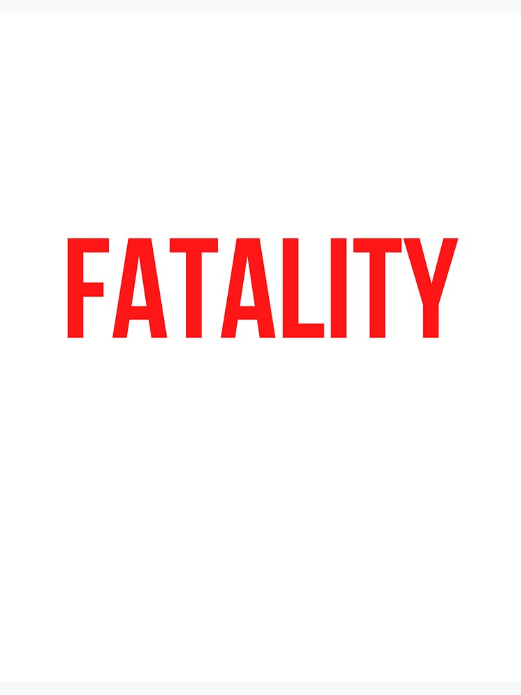 "Fatal" Sticker by MKJ8 | Redbubble