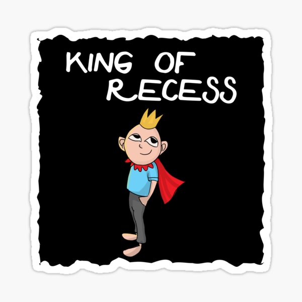 "King of Recess Boy Back to School Boy" Sticker for Sale by TrndSttr ...