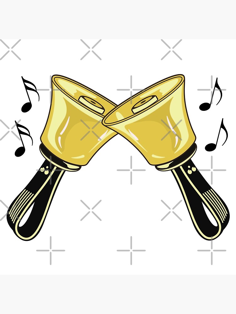 "Handbells with Music" Poster for Sale by glide-products | Redbubble
