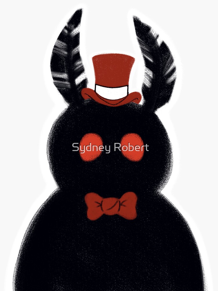 "Fancy Mothman" Sticker for Sale by gryffin12 | Redbubble