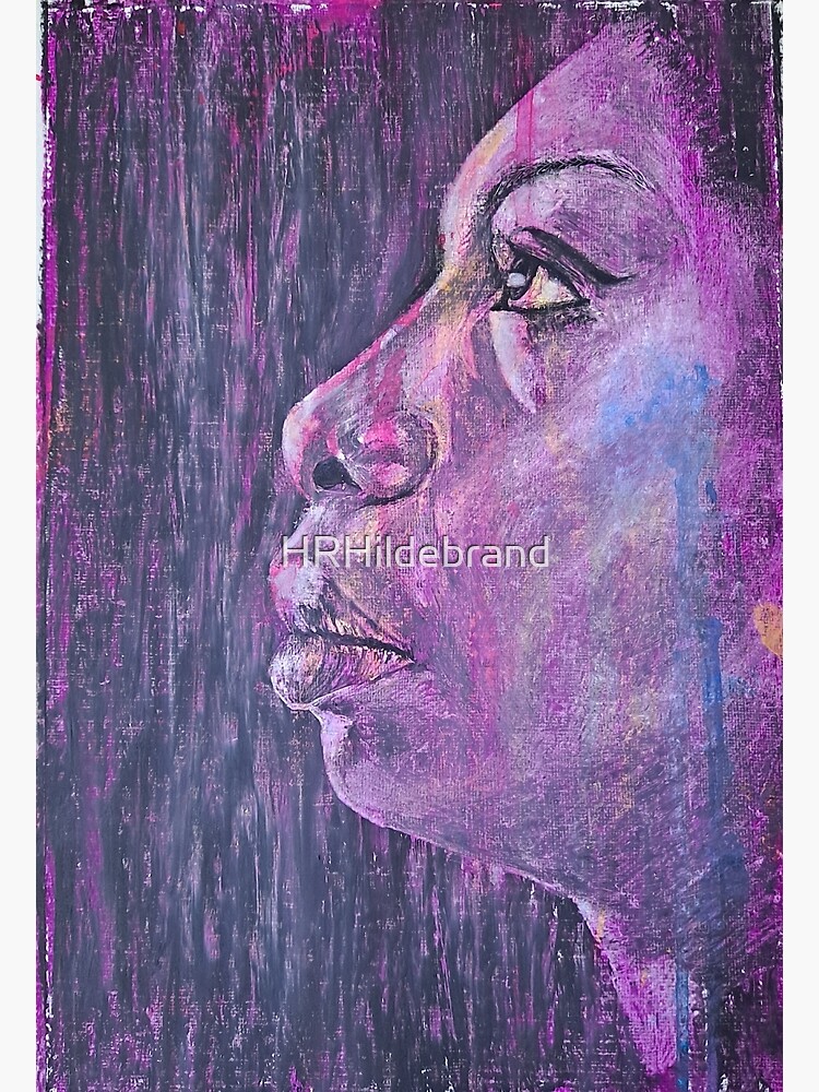 "Nina Simone - hand-drawn oil and ink portrait" Poster by HRHildebrand ...