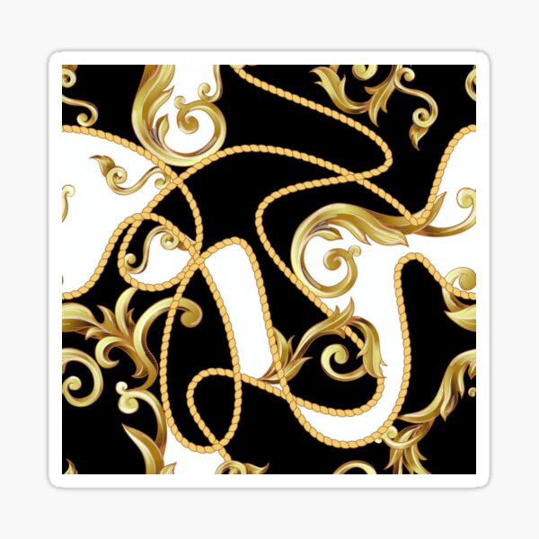 "Black and Gold" Sticker by BuksDesigns | Redbubble
