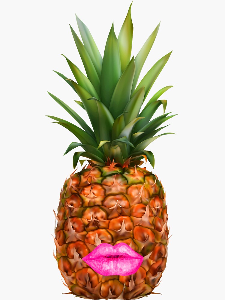 "Pineapple Lips" Sticker by pineappledizajn | Redbubble
