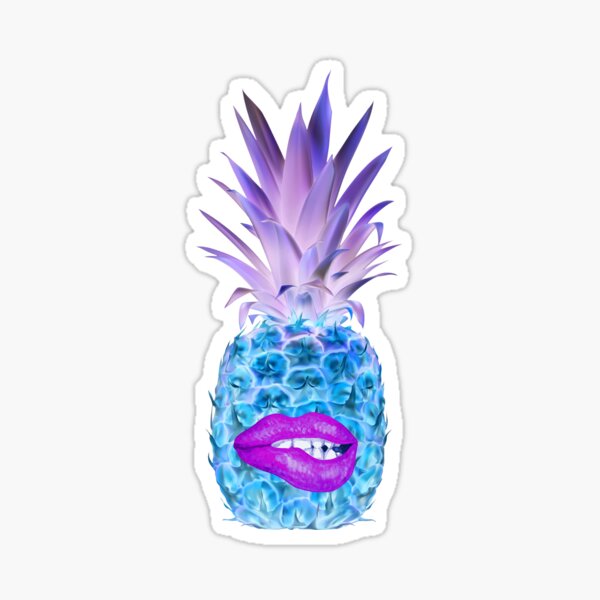"Pineapple Lips" Sticker for Sale by pineappledizajn | Redbubble