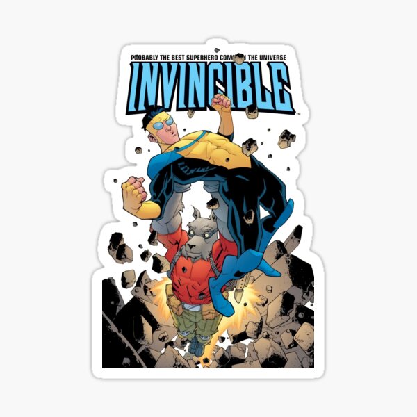 "Invincible Superhero" Sticker for Sale by ceremonday49 | Redbubble