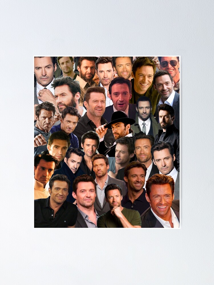 "Hugh Jackman Photo Collage" Poster for Sale by Jess-16 | Redbubble