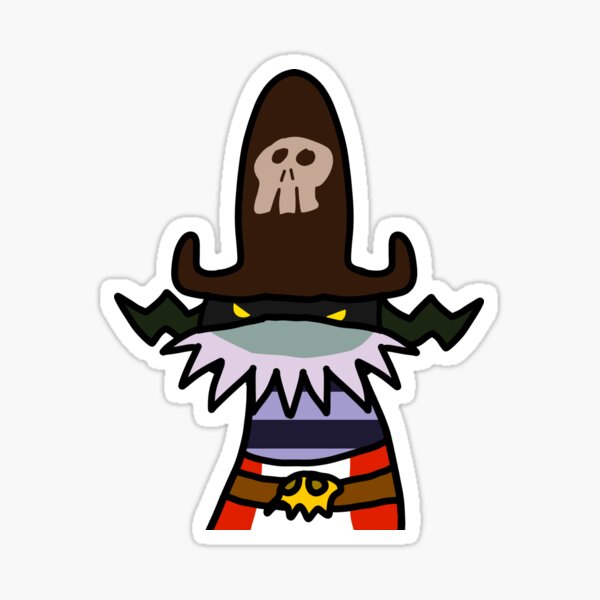 "Admiral Razorbeard" Sticker by MrMeowser | Redbubble