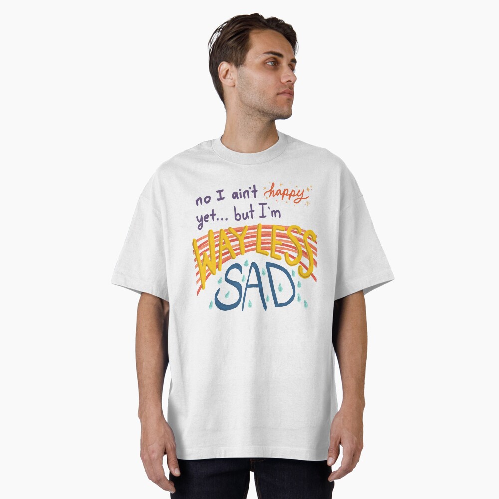 "AJR Way Less Sad Lyrics" Sticker for Sale by salmonsoul | Redbubble