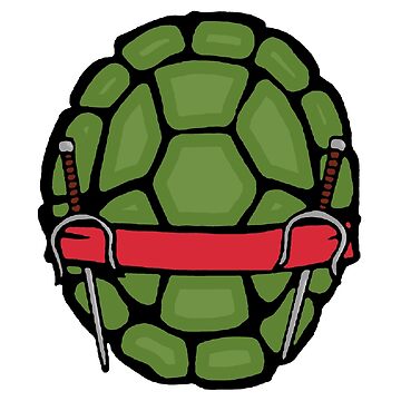 "TMNT Raphael's shell" Sticker for Sale by Irishpotato-19 | Redbubble